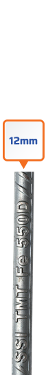 12mm SSI Fe 550D TMT Bars